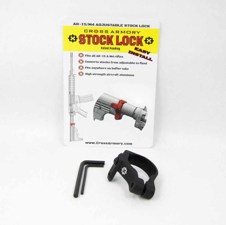 Cross Armory | STOCK LOCK | CA Legal AR-15 Parts | AR Fixed Stock