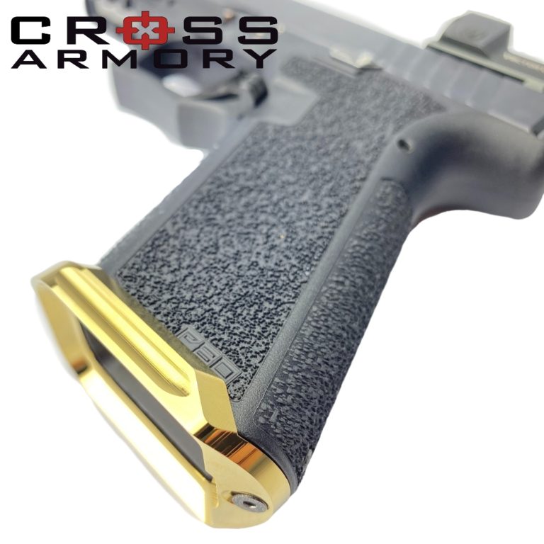 Gold p80 flared magwell Archives - Cross Armory