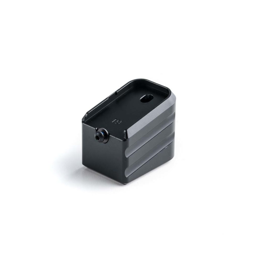 Glock 19 Magazine Extension | Weighted Base Plate | Cross