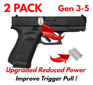 Upgraded & Reduced Power Trigger Safety Plunger Springs for Glock Gen 1 ...