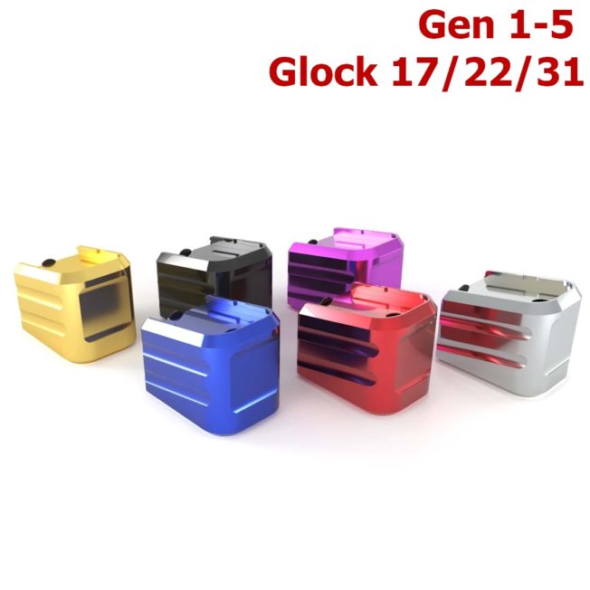 Glock 17 Weighted Base Plate | +0 Magazine Extension | Cross