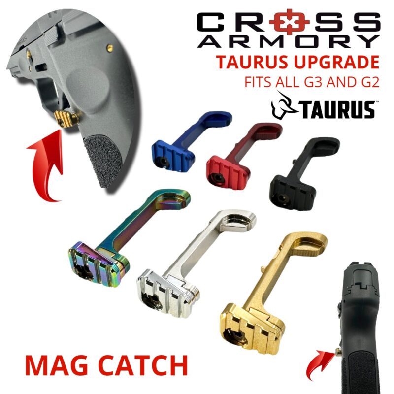 Extended Magazine Release / Catch for TAURUS G3 / G2 by Cross Armory