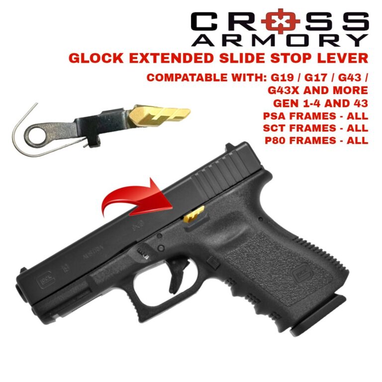 Glock Parts | Extended Slide Stop Lever | Glock Upgrade