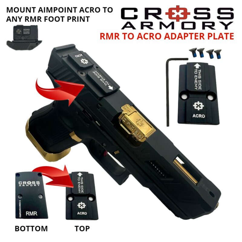 RMSC to RMR Adapter Plate | Convert RMSC Optic Cut to Fit RMR Red Dot Sight