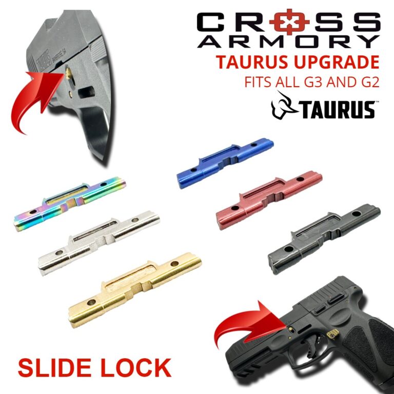 Extended Slide Lock for Taurus G3 / G2 by Cross Armory