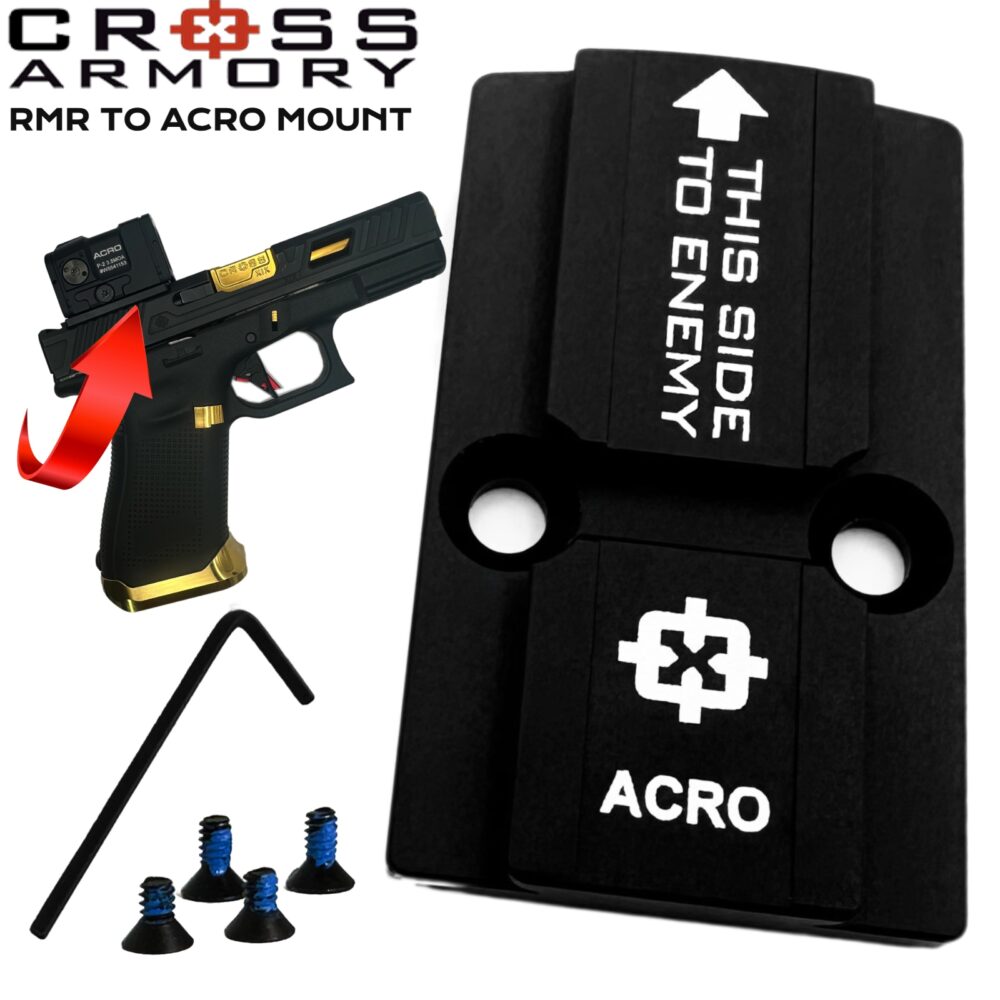 RMR to Acro Adapter Plate | Convert RMR Optic Cut to Fit Acro Red Dot Sight