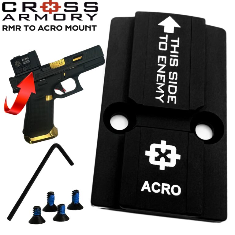 RMR to Acro Adapter Plate | Convert RMR Optic Cut to Fit Acro Red Dot Sight