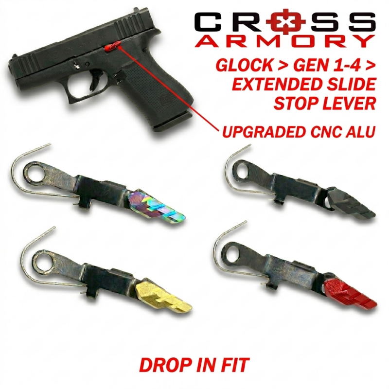 Glock Parts | Extended Slide Stop Lever | Glock Upgrade